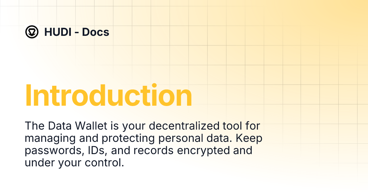 Introduction | HUDI - Docs